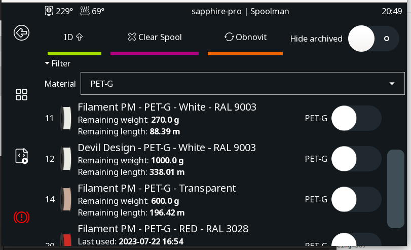 [FR] Spoolman support · Issue #1060 · KlipperScreen/KlipperScreen · GitHub