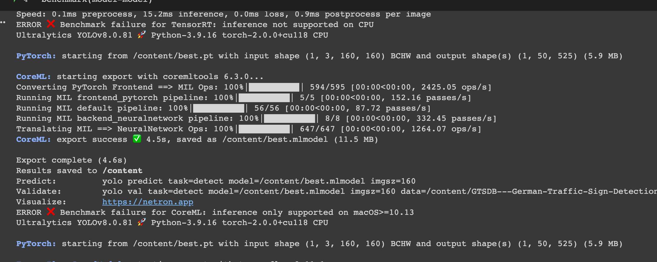 For an ML Program, extension must be .mlpackage (not .mlmodel) · Issue #2088 · ultralytics ...