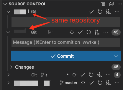 Source Control Shows Wrong Diff Decoration in gutter, minimap and overview in some repository ...