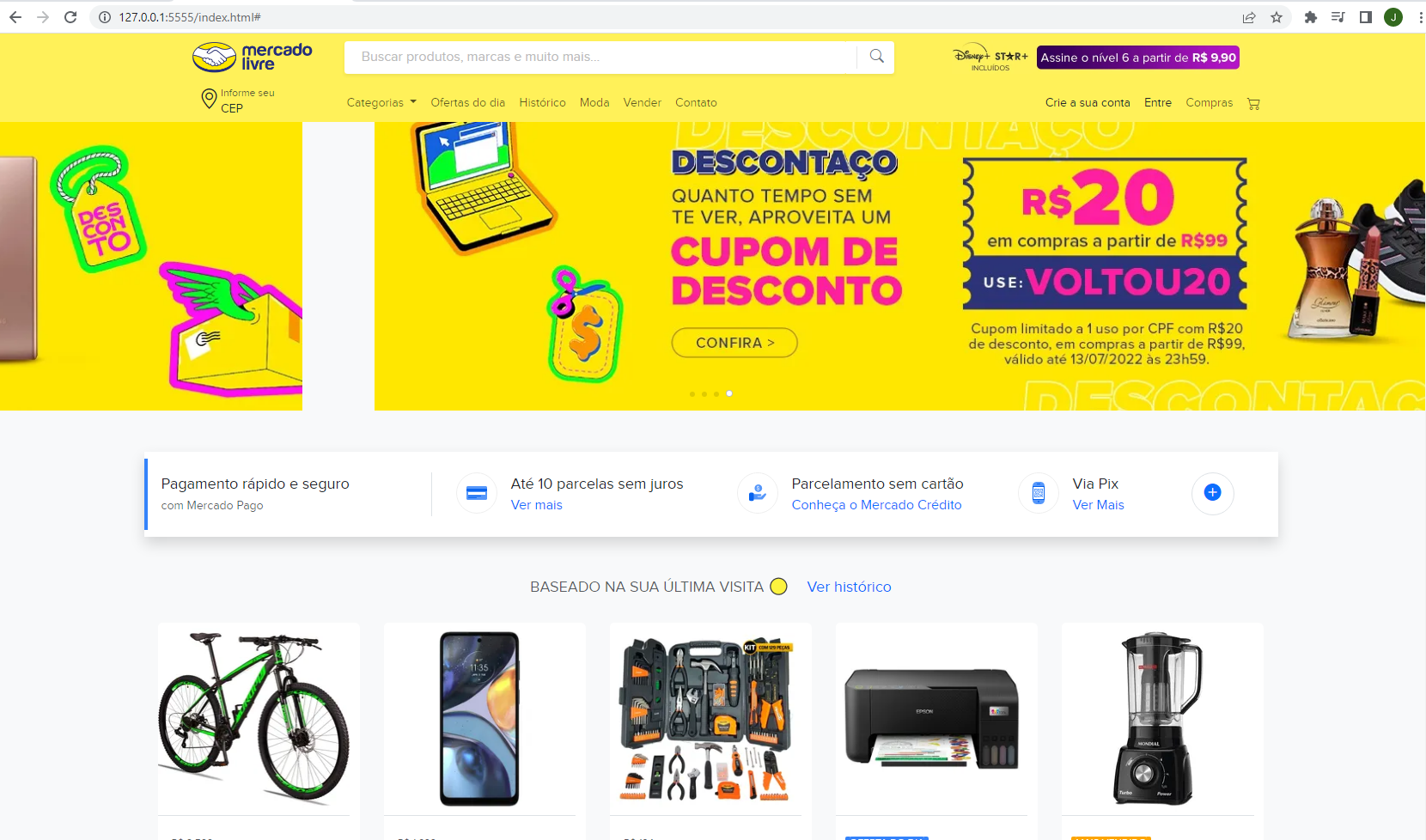 GitHub - RicoHorta/mercadolivre-cover: Clone MercadoLivre