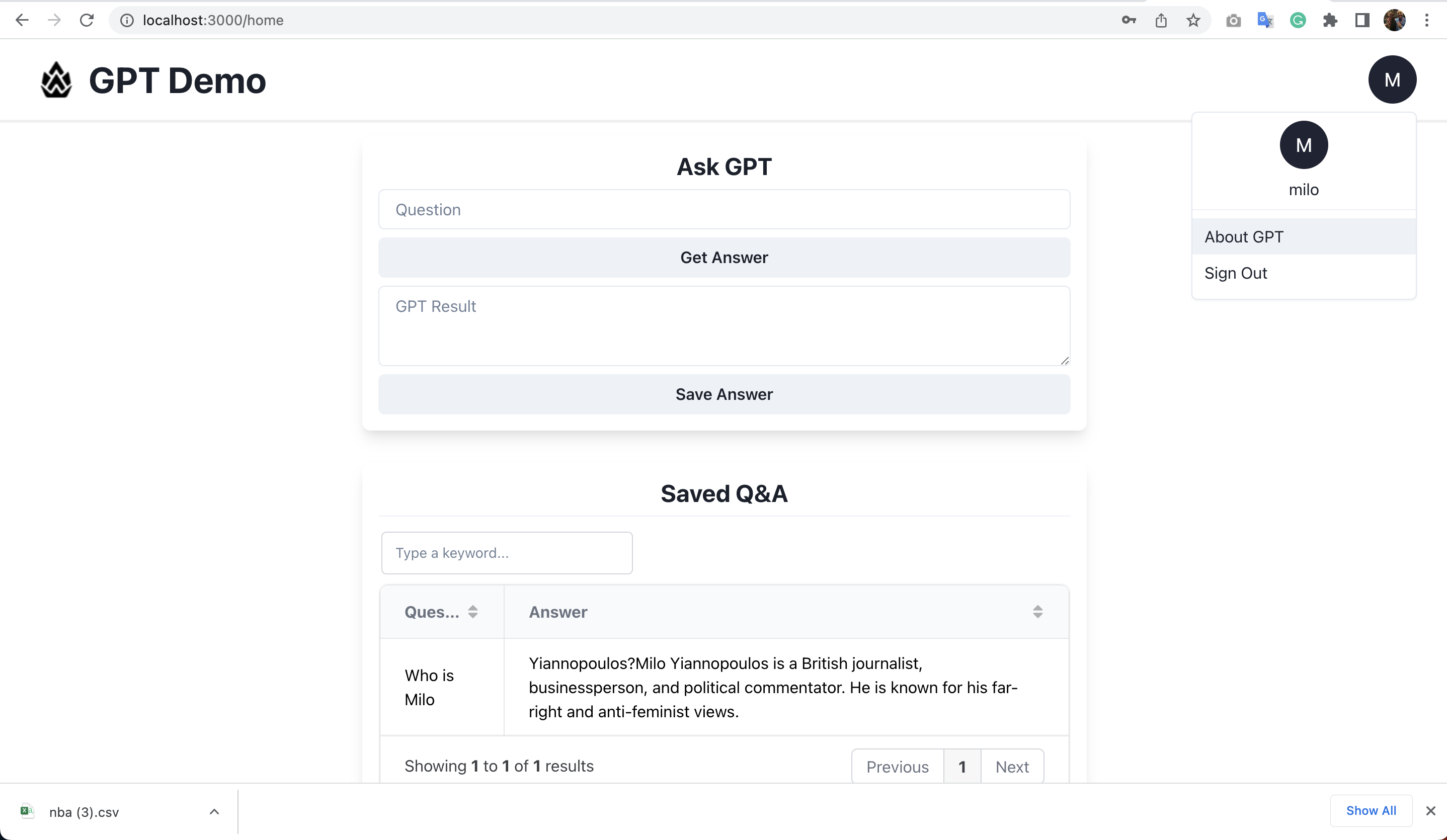 gpt example: the link Sign Out disappear (0.1.33) · Issue #110 · reflex-dev/reflex-examples · GitHub