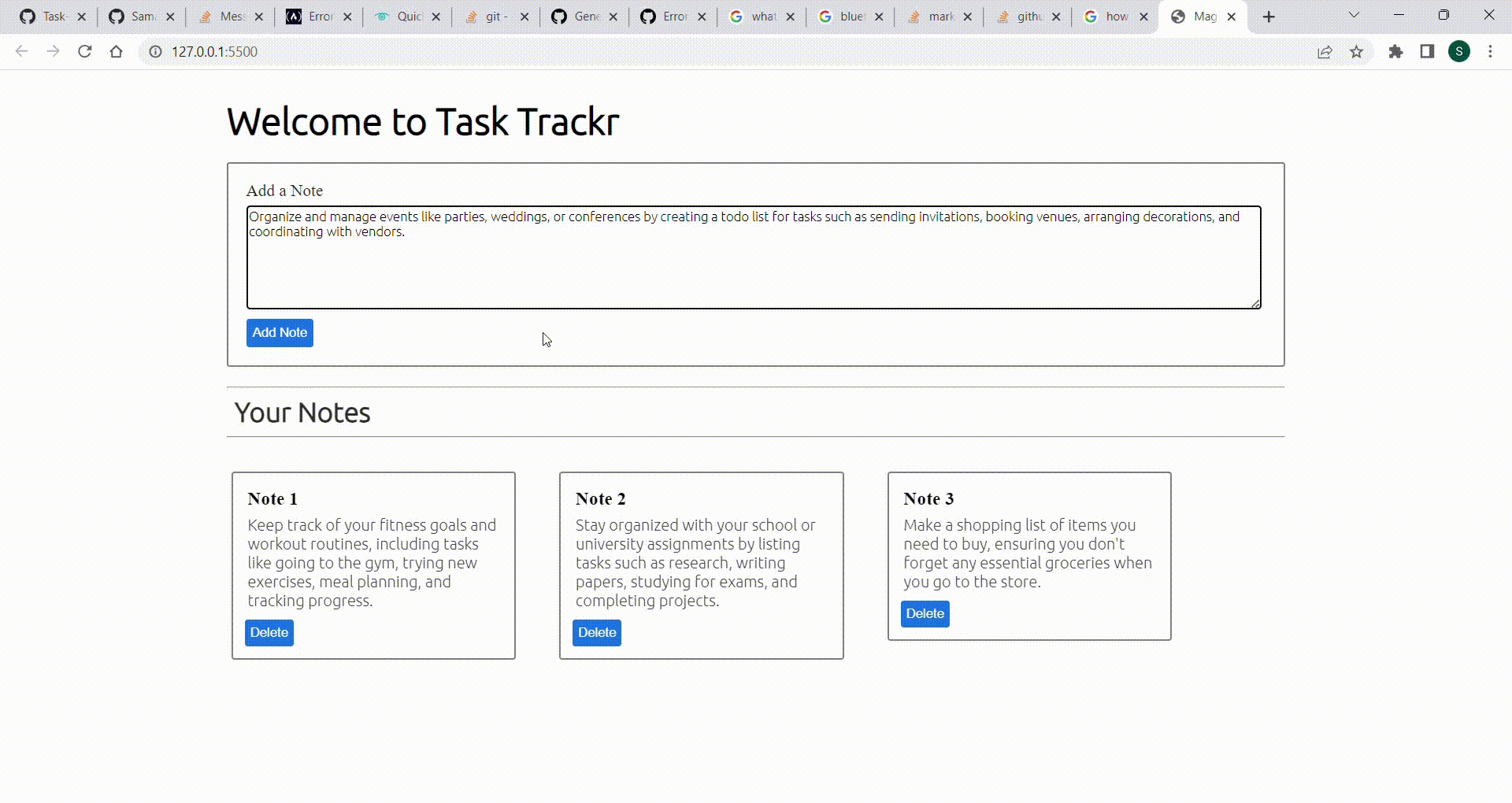 GitHub - SamarthWalse10/Task-Trackr: A Lightweight Todo List using JavaScript