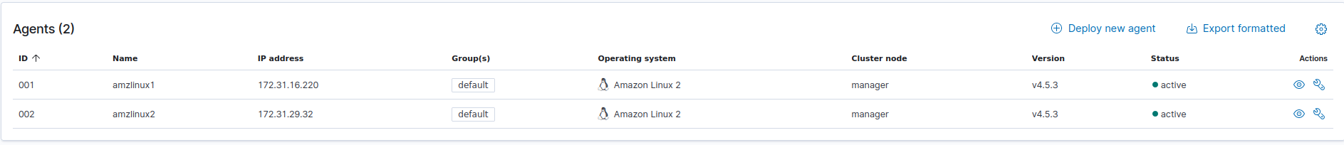 Agent Connected By `wazuh Wui One Liner Deploy Using Ip` In Multi Node Wazuh Installation