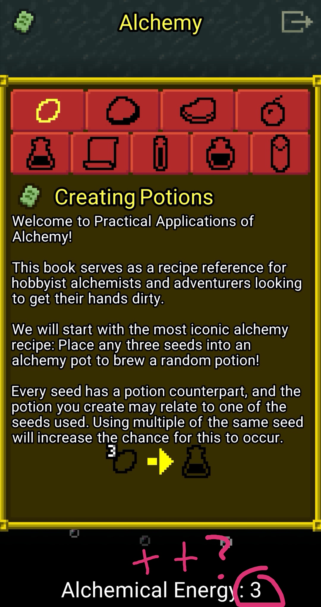 Alchemical Energy: No mentions of ways to increase · Issue #359 · 00-Evan/shattered-pixel ...