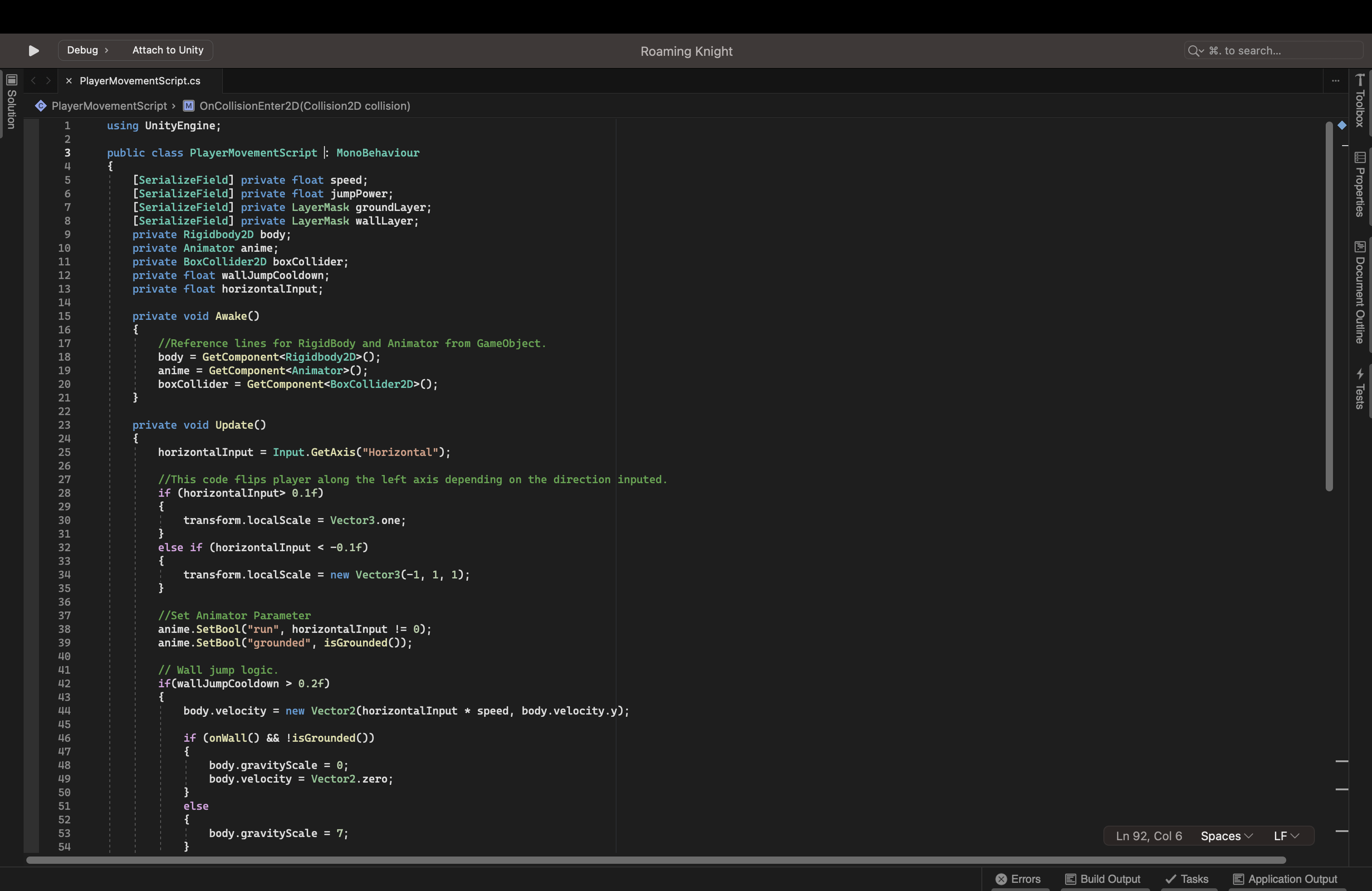 Issue with Jumping · Issue #1 · nickbota/Unity-Platformer-Episode-3 · GitHub