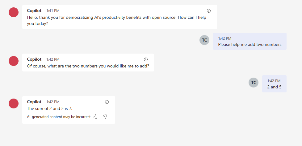 Copilot Chat: Support for multi-turn conversatsions - Can SK Copilot Chat ask for missing ...