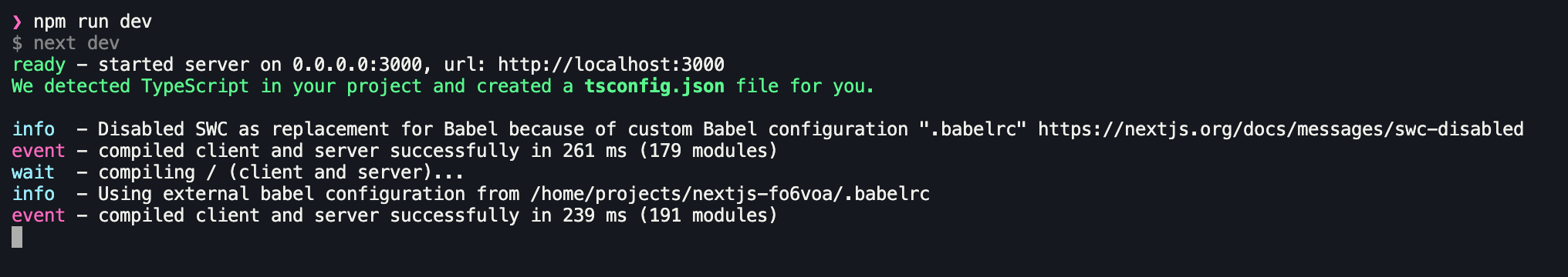 TypeScript in Next.js v13 breaks preview · Issue #934 · stackblitz/webcontainer-core · GitHub