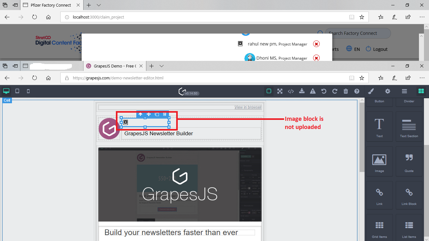 Add Image is not working in IE Browser · Issue #1752 · GrapesJS/grapesjs · GitHub