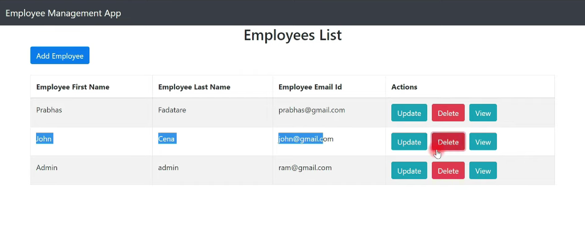GitHub - KokulManivannan/Employee: Simple app with react and spring
