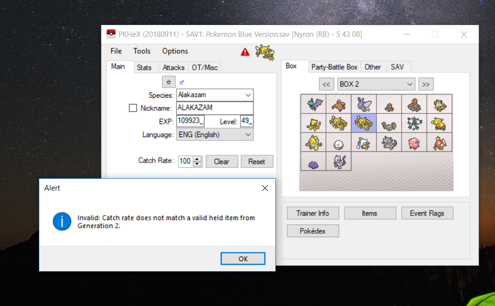 Gen 1 Error · Issue 2149 · Kwschpkhex · Github 