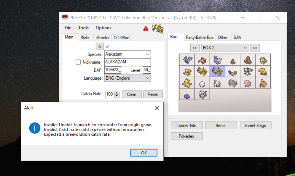 Gen 1 error · Issue #2149 · kwsch/PKHeX · GitHub