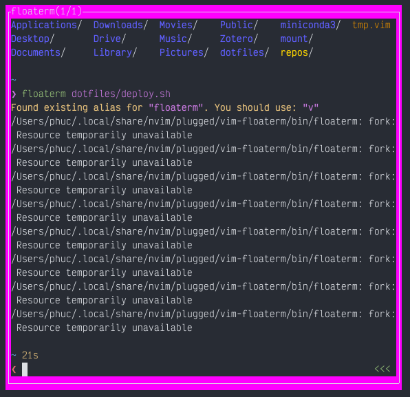 floaterm command is broken after update. · Issue #256 · voldikss/vim-floaterm · GitHub