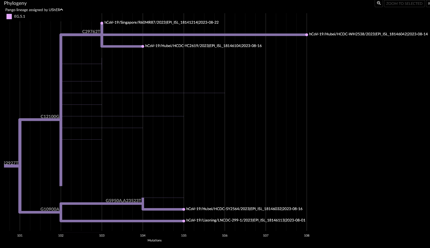 EG.5.1 with S:L455F (41+3+1 seqs, 9 countries) · Issue #2224 · cov-lineages/pango-designation ...