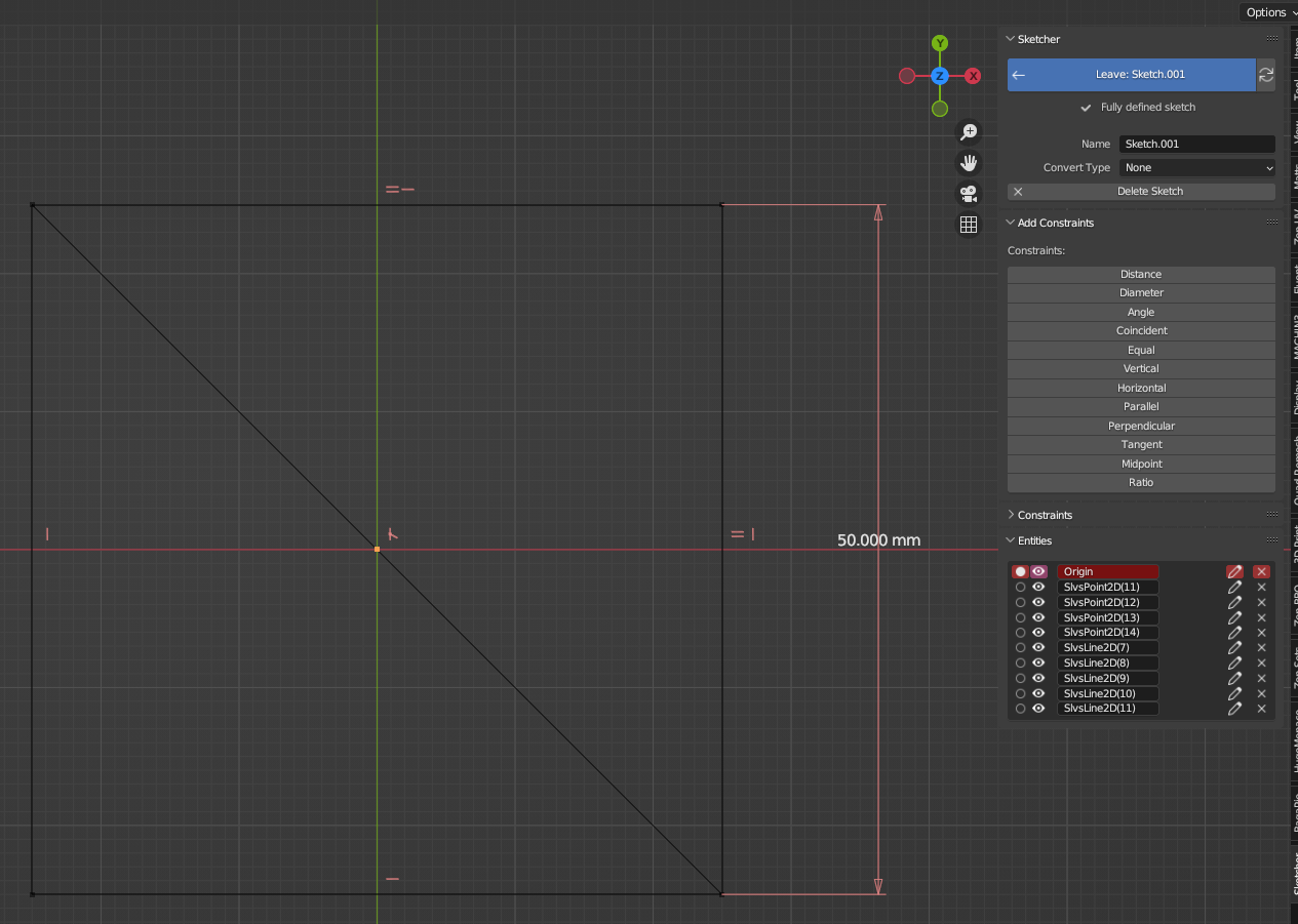 [BUG] Fully defined sketch no longer true when deleting origin point · Issue #339 · hlorus/CAD ...