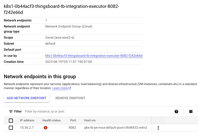 [Bug] GKE microservice deployment error in load balance for http-transport and http integration ...