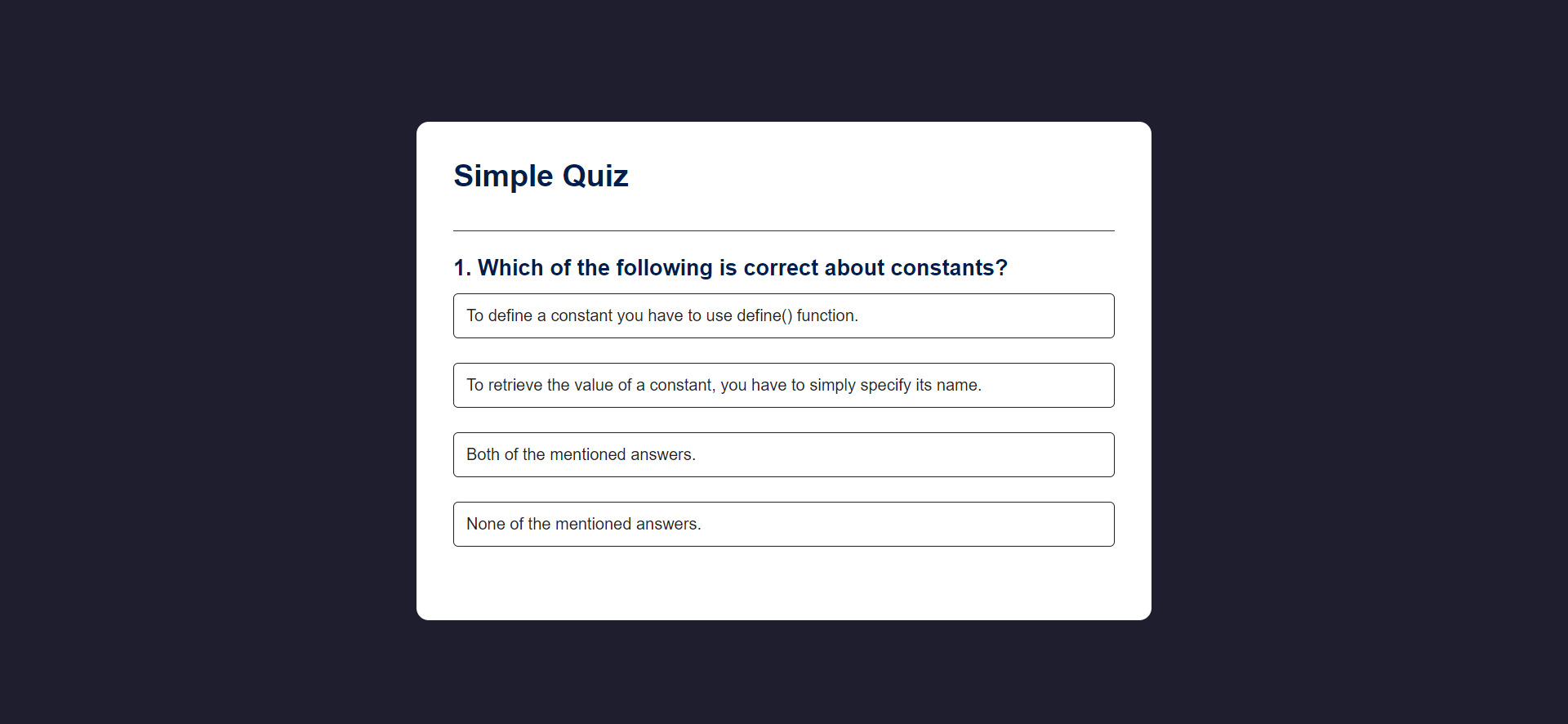 GitHub - nidhi2793/Quiz