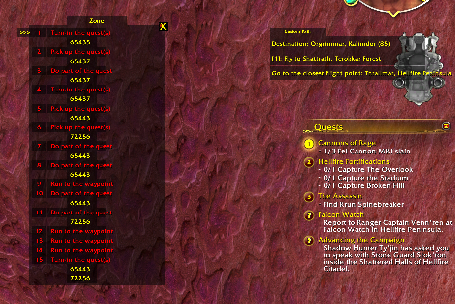 [ISSUE] - Quest names not showing up · Issue #143 · Azeroth-Pilot ...