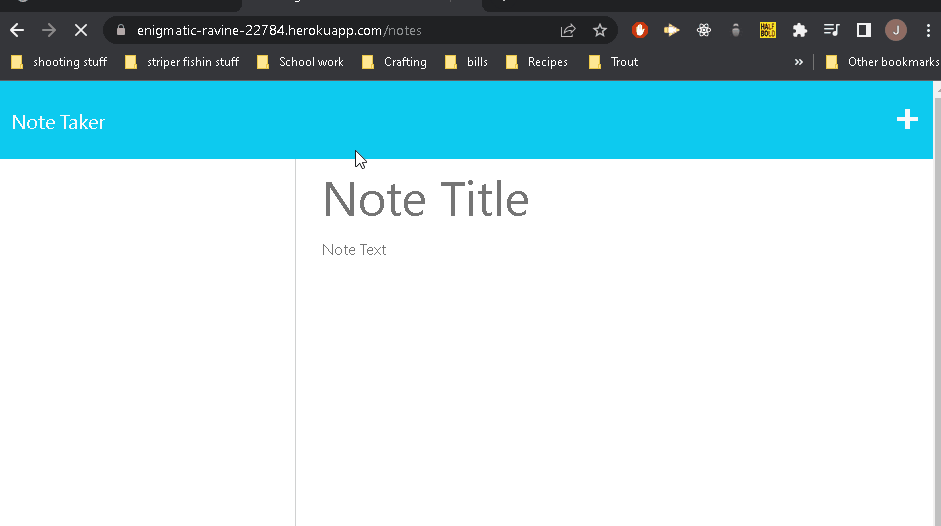 GitHub - Jlevbury/Note-Taker