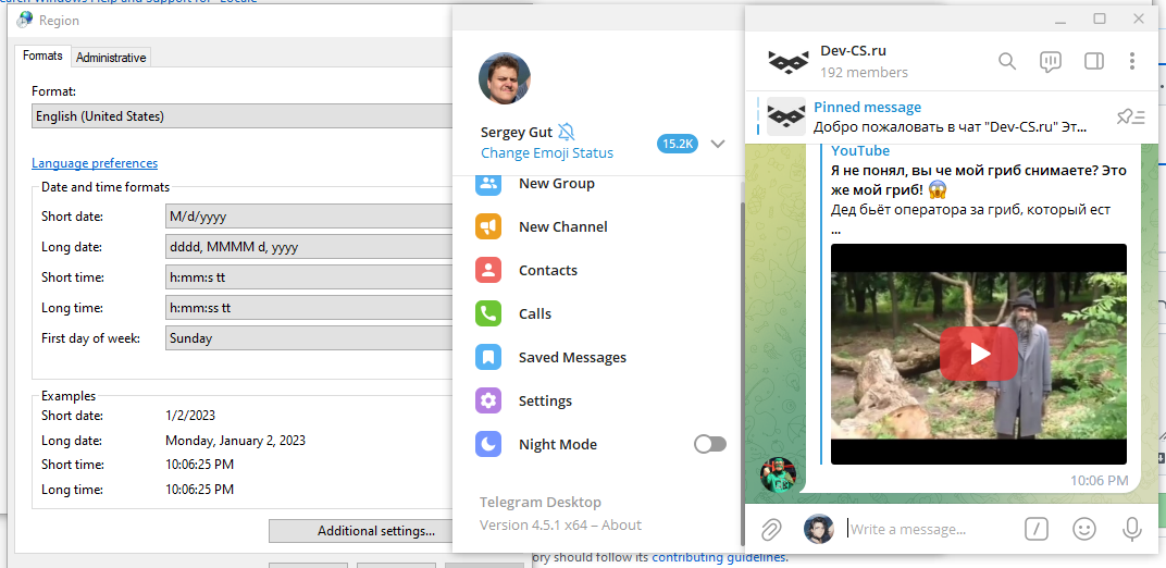 TDesktop don't respects Windows Locale time format · Issue #25640 · telegramdesktop/tdesktop ...