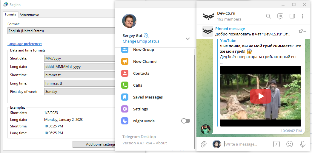 TDesktop don't respects Windows Locale time format · Issue #25640 · telegramdesktop/tdesktop ...