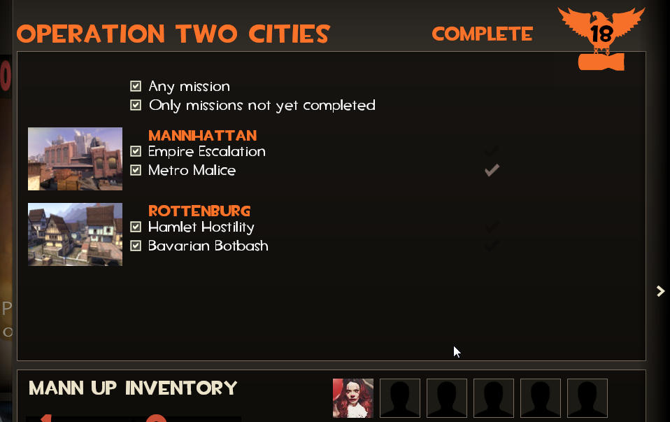 [TF2] [Bug] Checkbox "Only missions not yet completed" broken · Issue #2535 · ValveSoftware ...