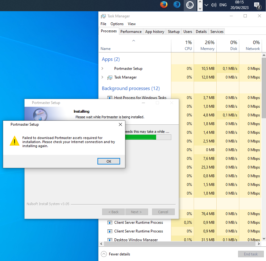 Portmaster Fails to Download Assets During Installation · Issue #1181 ...