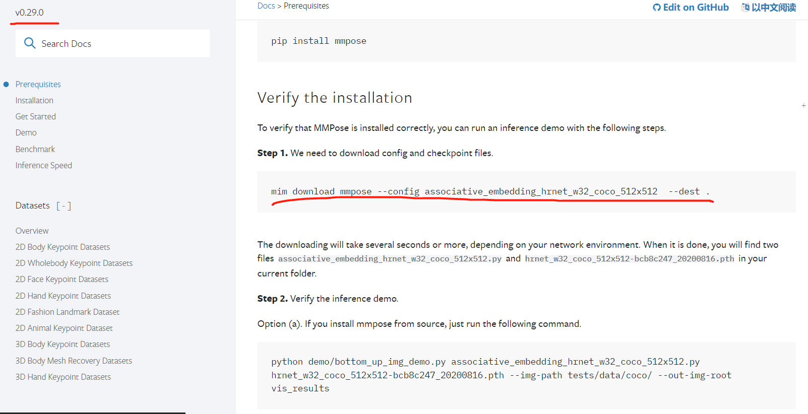 An error occurred when I verified if the installation of mmpose-1.0.0 was successful · Issue ...