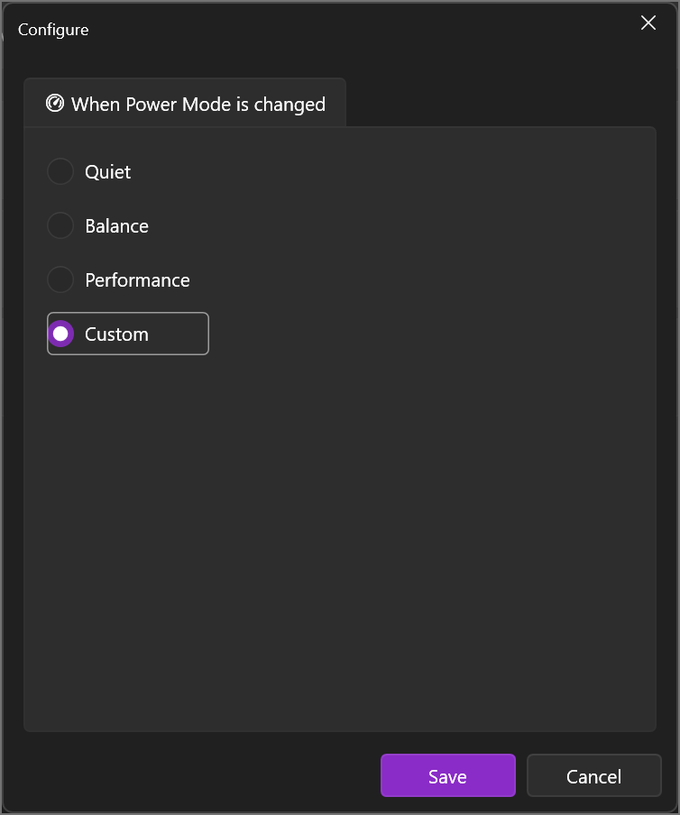 Add actions trigger on custom power mode preset · Issue #998 · BartoszCichecki ...