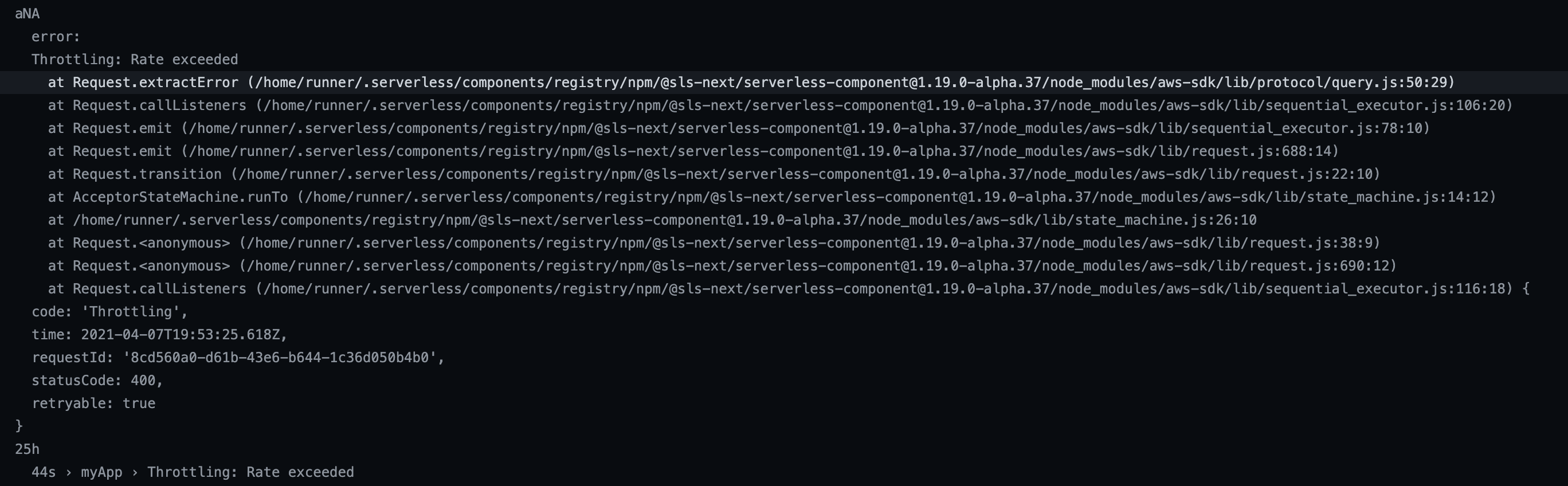 Throttling: Rate exceeded when deploying in CI/CD · Issue #441 ...