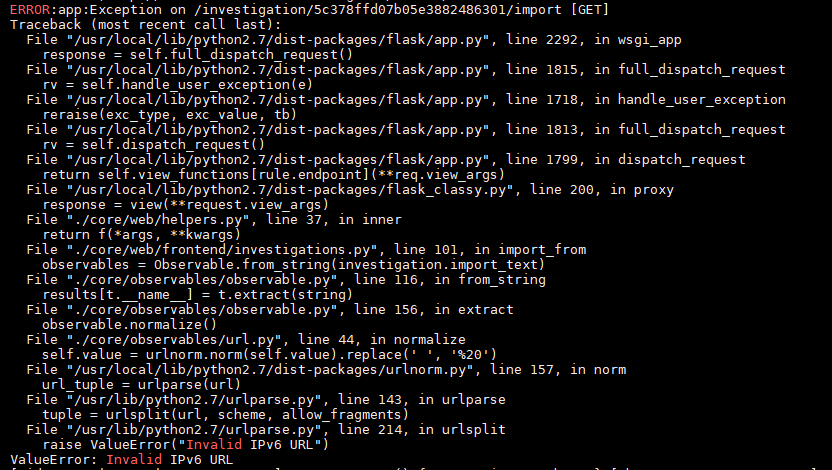 Erratic behavior for import · Issue #326 · yeti-platform/yeti · GitHub