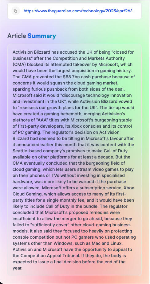 GitHub - codesleeps/AI-Summarizer: Summarize Articles