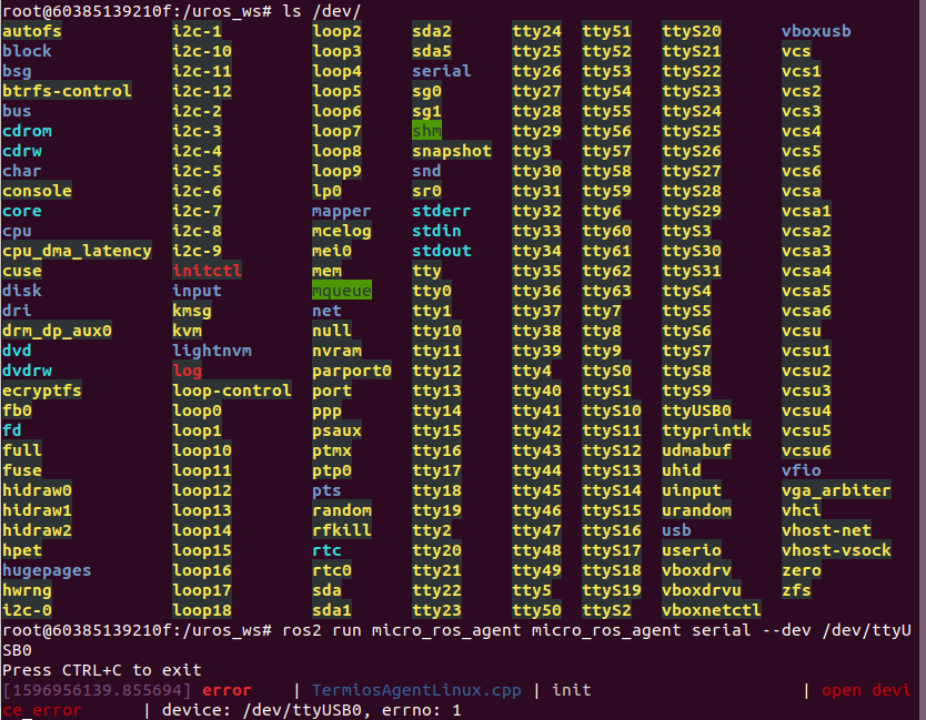 Ros2 Run Micro Ros Agent Micro Ros Agent Serial Dev Dev Ttyusb0 Inside Docker · Issue 174