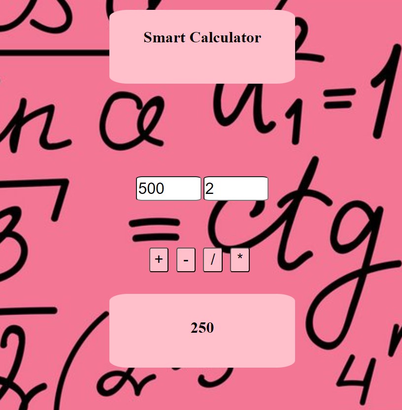 GitHub - AHachey17/Smart-Calculator: Learning functions in JS