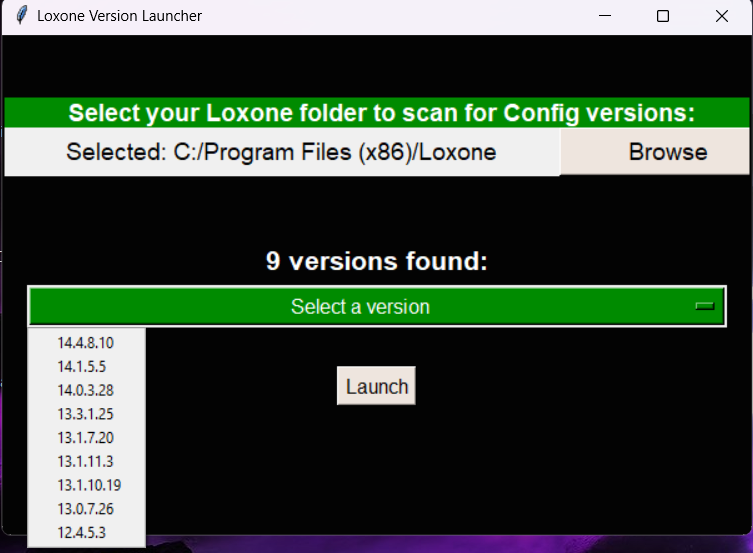 GitHub - the-automation-gym/loxone-config-launcher: This is a small ...
