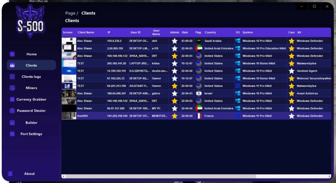 GitHub - XXIII007/S-500-RAT: ⚠ 〢 Disclaimer - This is original, leak of ...