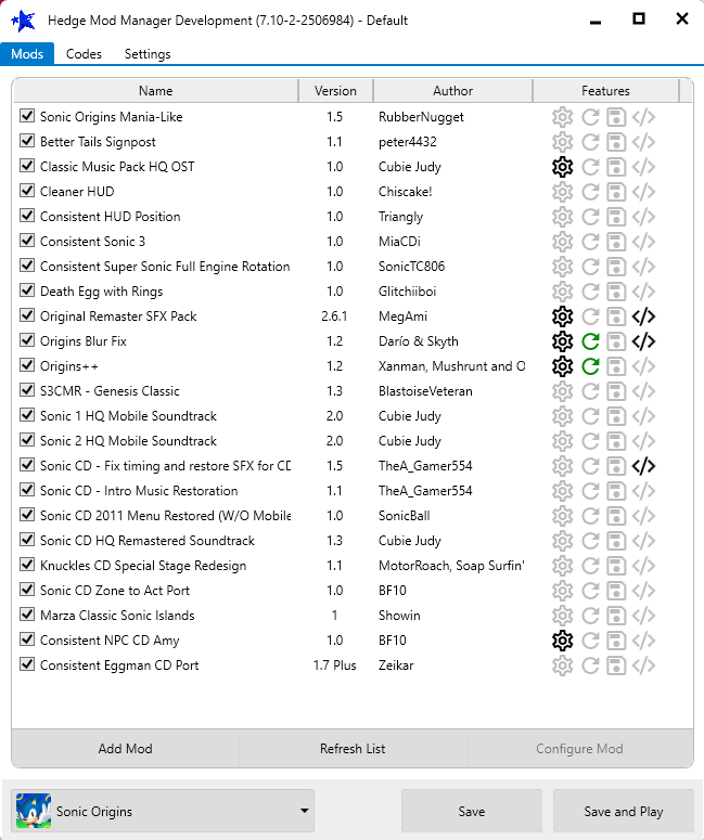 [SonicOrigins] · Issue #689 · thesupersonic16/HedgeModManager · GitHub