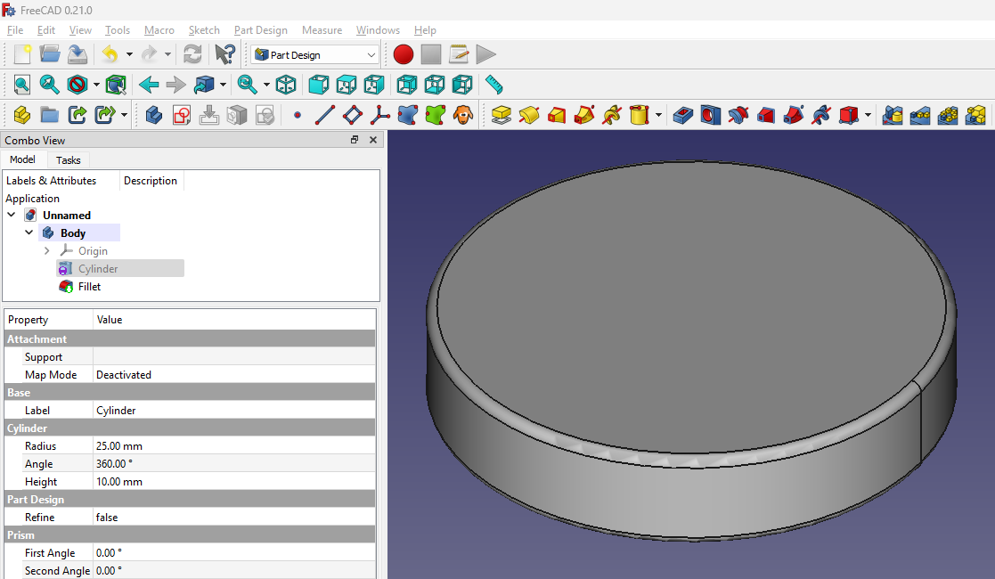 Occt Fillet Is Bumpy On Edge Of Cylinder · Issue 8549 · Freecadfreecad · Github