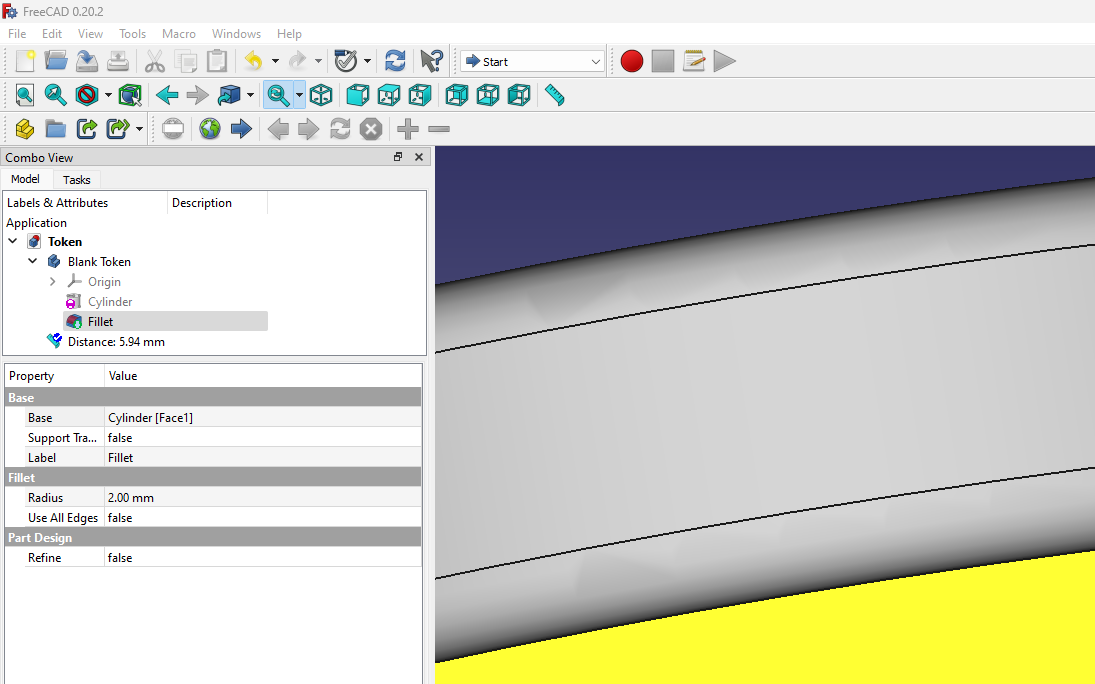 OCCT: Fillet is bumpy on edge of cylinder · Issue #8549 · FreeCAD ...