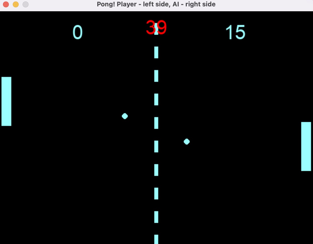 GitHub - iliamaksimov/DoublePongAI: Play Pong game with two balls against AI