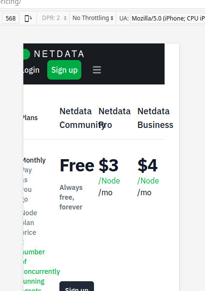 [Bug]: website is not responsive for small screen · Issue #892 · netdata/netdata-cloud · GitHub