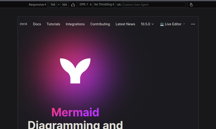 Website is not responsive for many pixels · Issue #4898 · mermaid-js/mermaid · GitHub