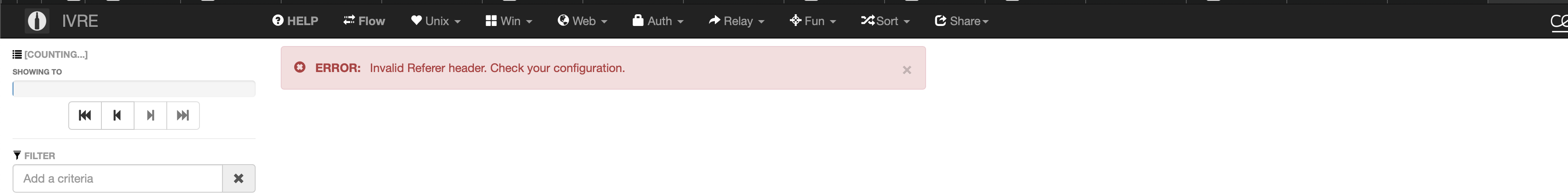 ERROR: Invalid Referer header. Check your configuration. · Issue #981 ...