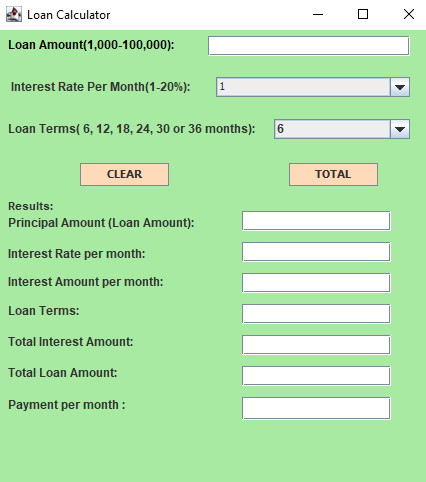GitHub - Blezyl/GUI-Loan-Calculator: A simple Java GUI that allows ...