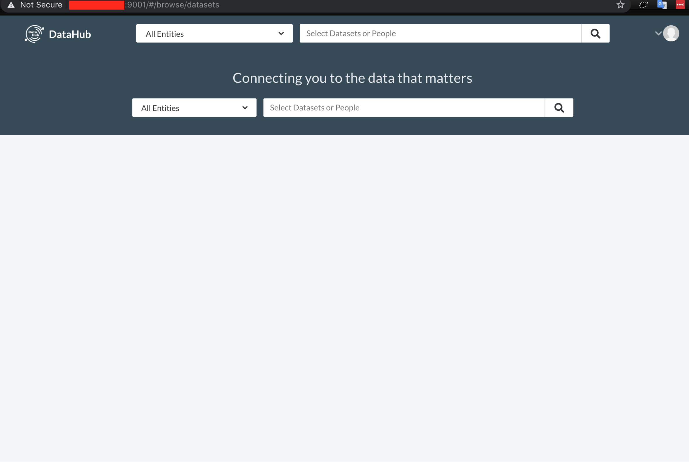 Quickstart results in broken UI that can't search datasets · Issue #2035 · datahub-project ...