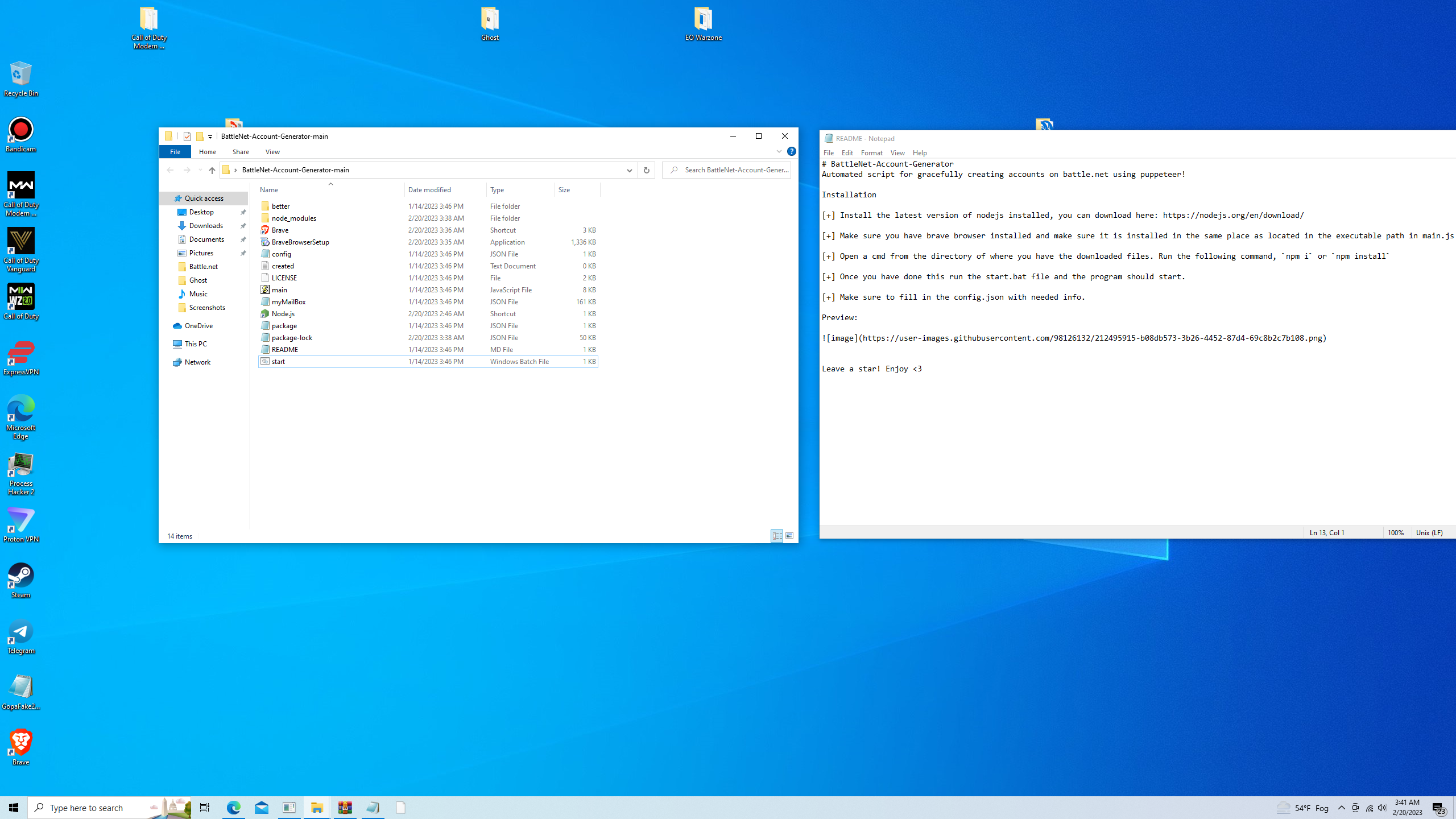 Help pls · Issue #1 · Summaw/BattleNet-Account-Generator · GitHub