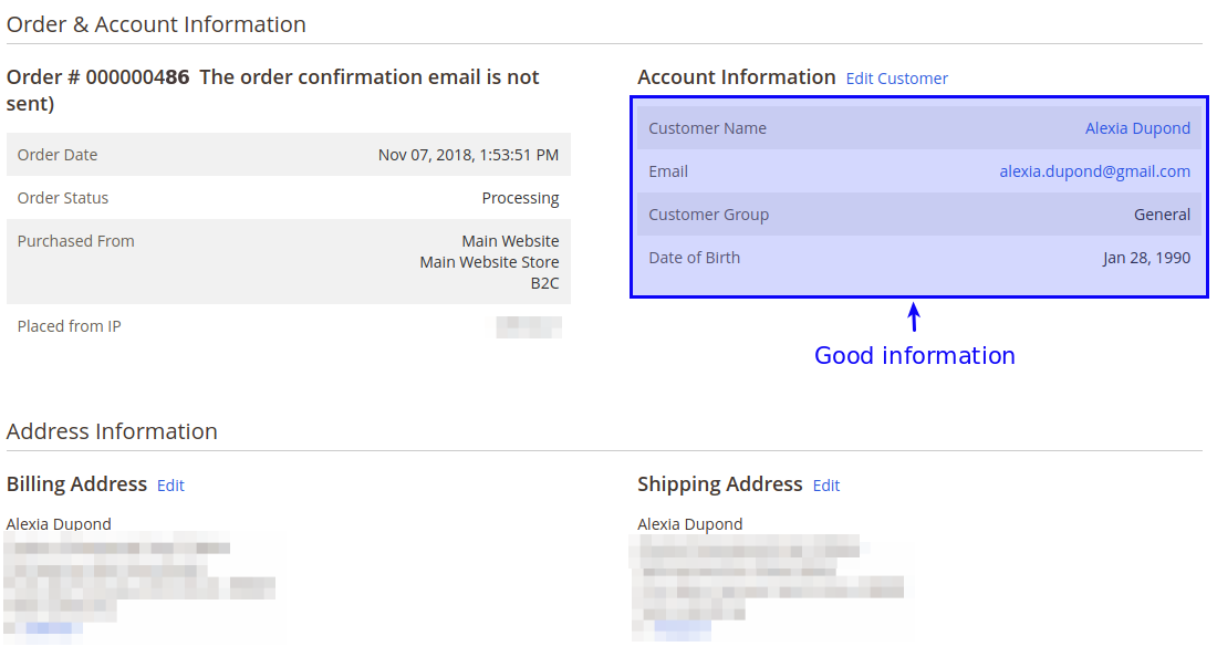 Order Saved Wrong Customer Data · Issue 19160 · Magento Magento2 · Github
