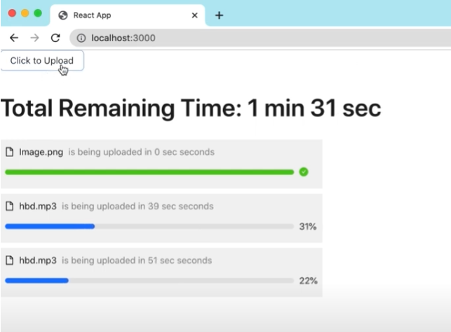 Axios Api Request While Uploading The File Onuploadprogress Callback Function Is Not Called 