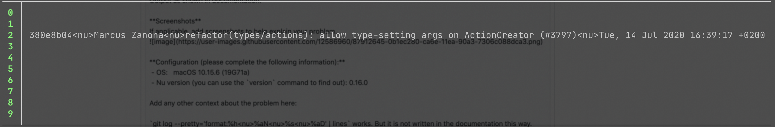Empty Lines When Running Lines Command For Parsing Git Log · Issue 2228 · Nushellnushell · Github
