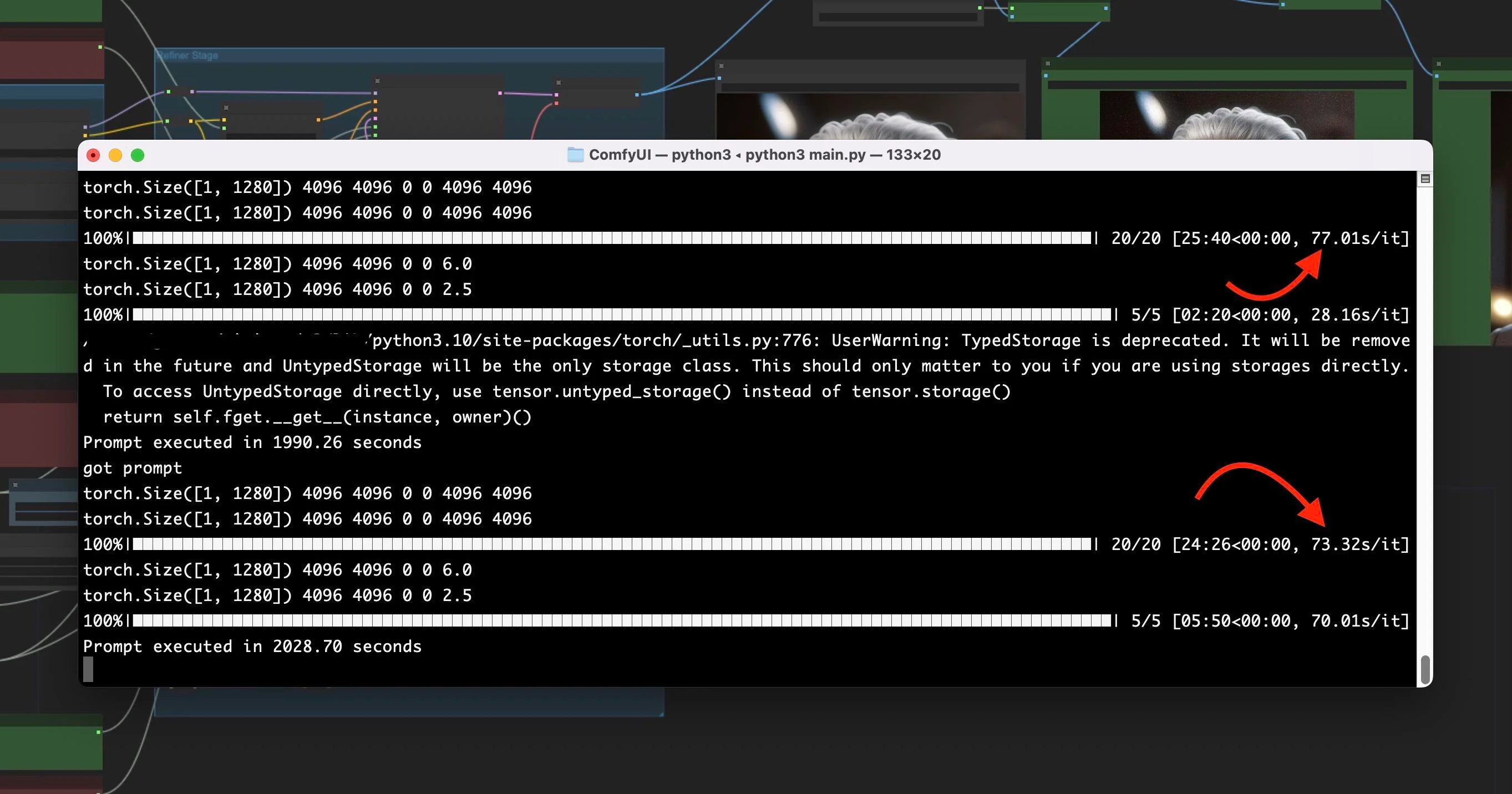 macbook m1, sdxl0.9 model, comfyui generation speed is much slower than webui, why？ · Issue #948 ...