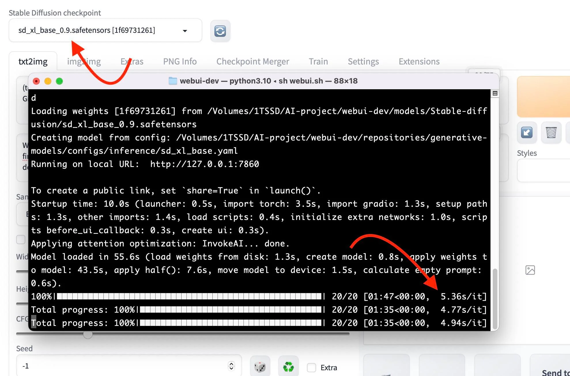 macbook m1, sdxl0.9 model, comfyui generation speed is much slower than webui, why？ · Issue #948 ...